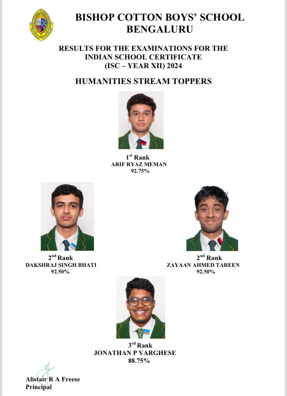The School | BISHOP COTTON BOYS' SCHOOL